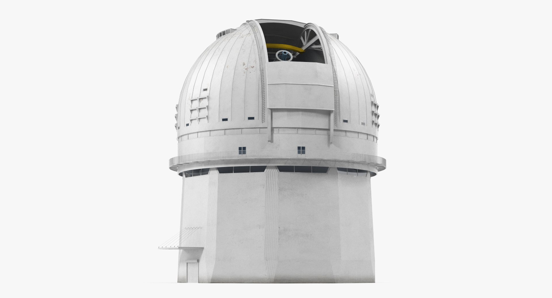 3D Observatory Building Model - TurboSquid 1294450