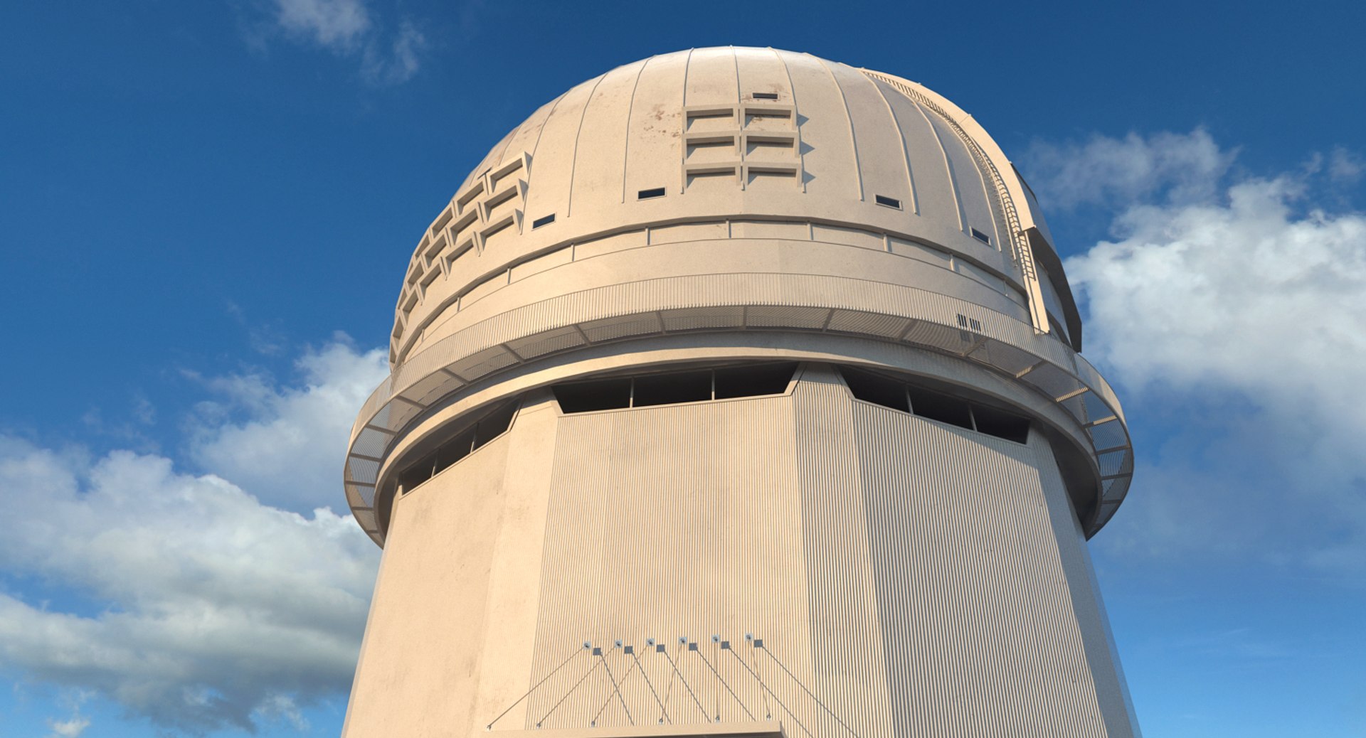 3D Observatory Building Model - TurboSquid 1294450