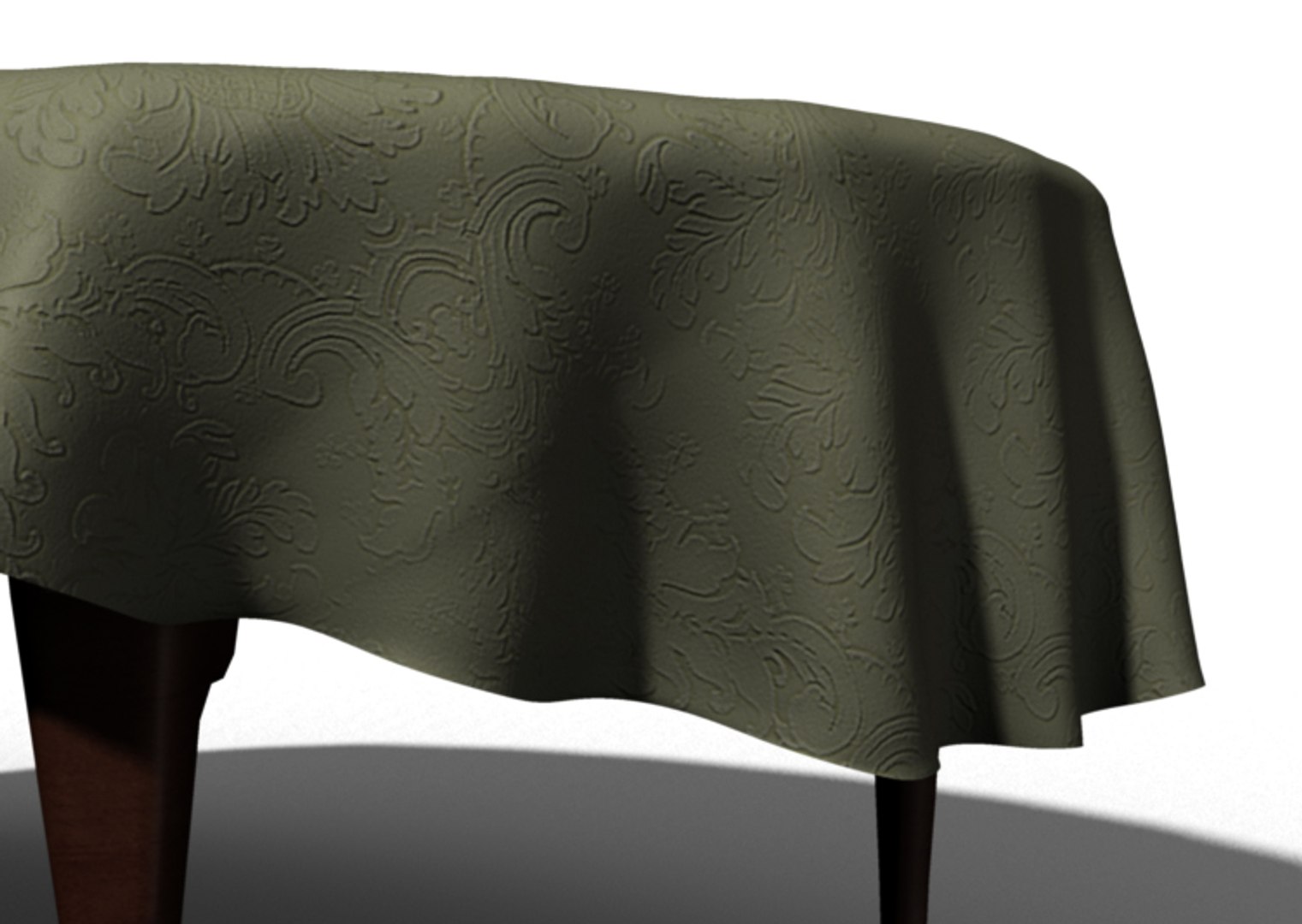 Dining Room Table Cloth 3d Model