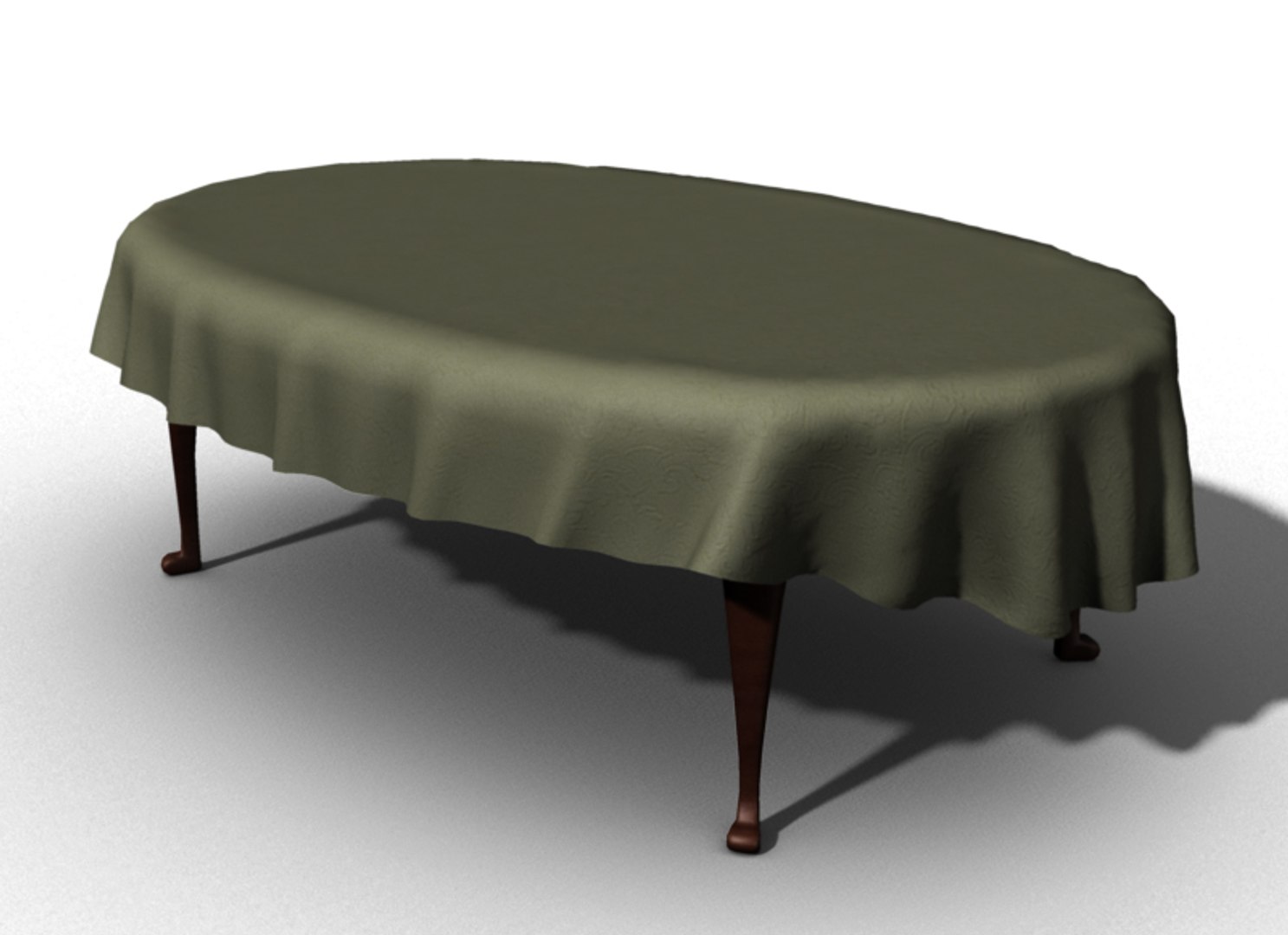 Dining Room Table Cloth 3d Model