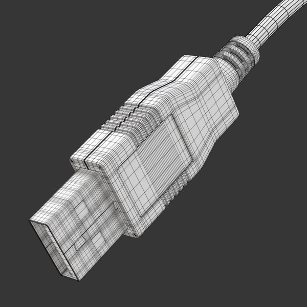 3D plug usb type model - TurboSquid 1315220