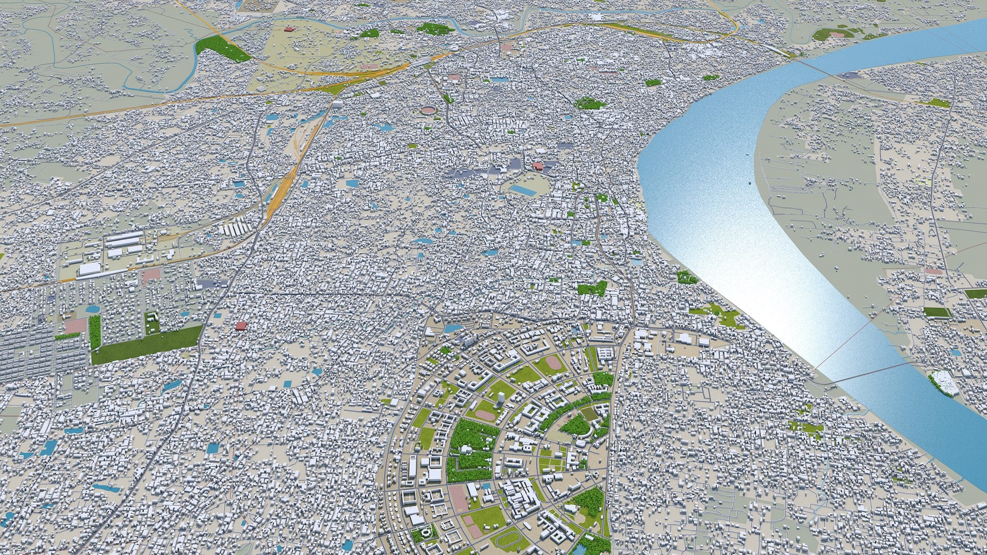 3D City Area Building Model - TurboSquid 1653176