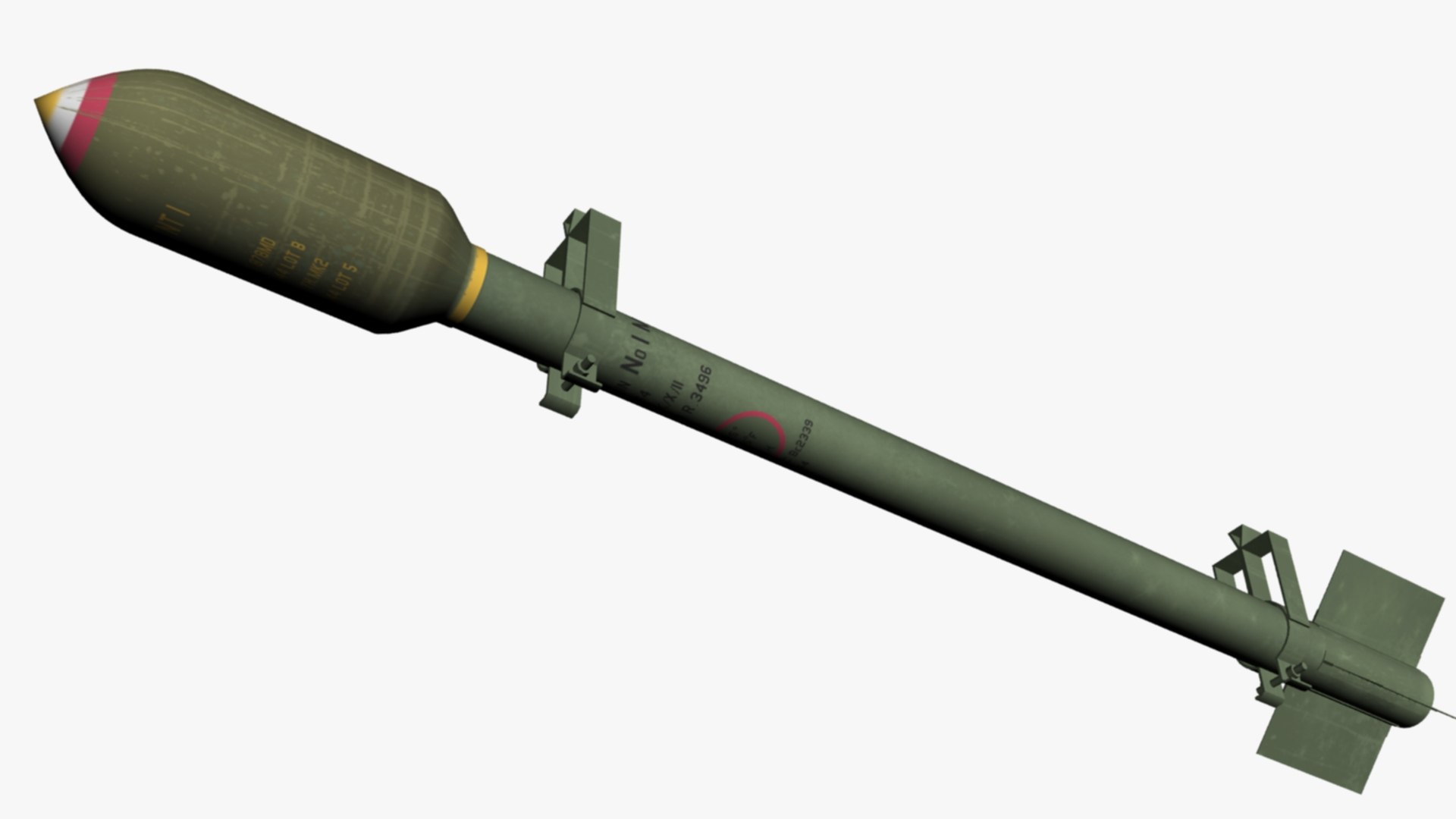 Rocket 3 Inch 3D Model - TurboSquid 1565018