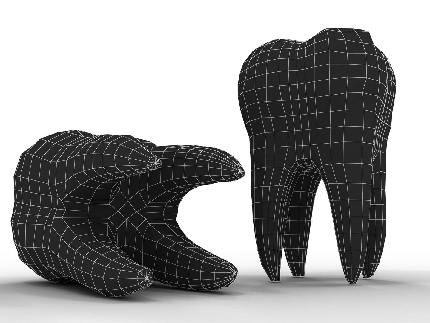 3D Golden Teeth - TurboSquid 1221078
