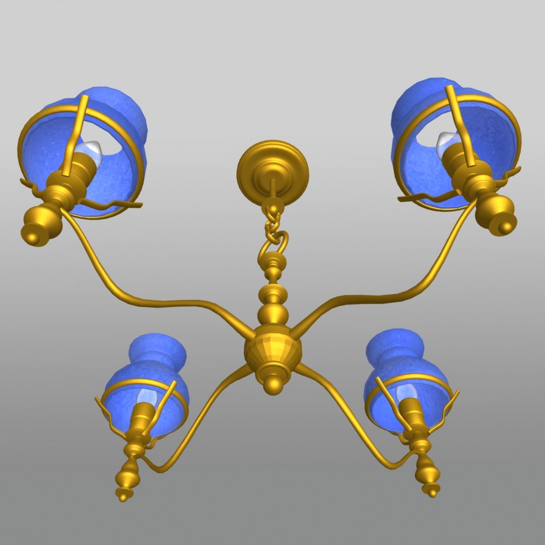3d chandelier light lamp model
