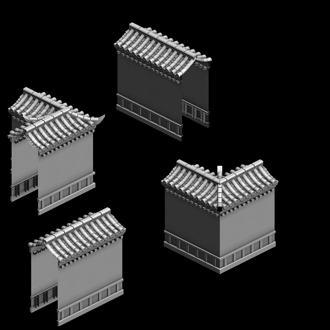 Building - main city wall 3D model - TurboSquid 1452967
