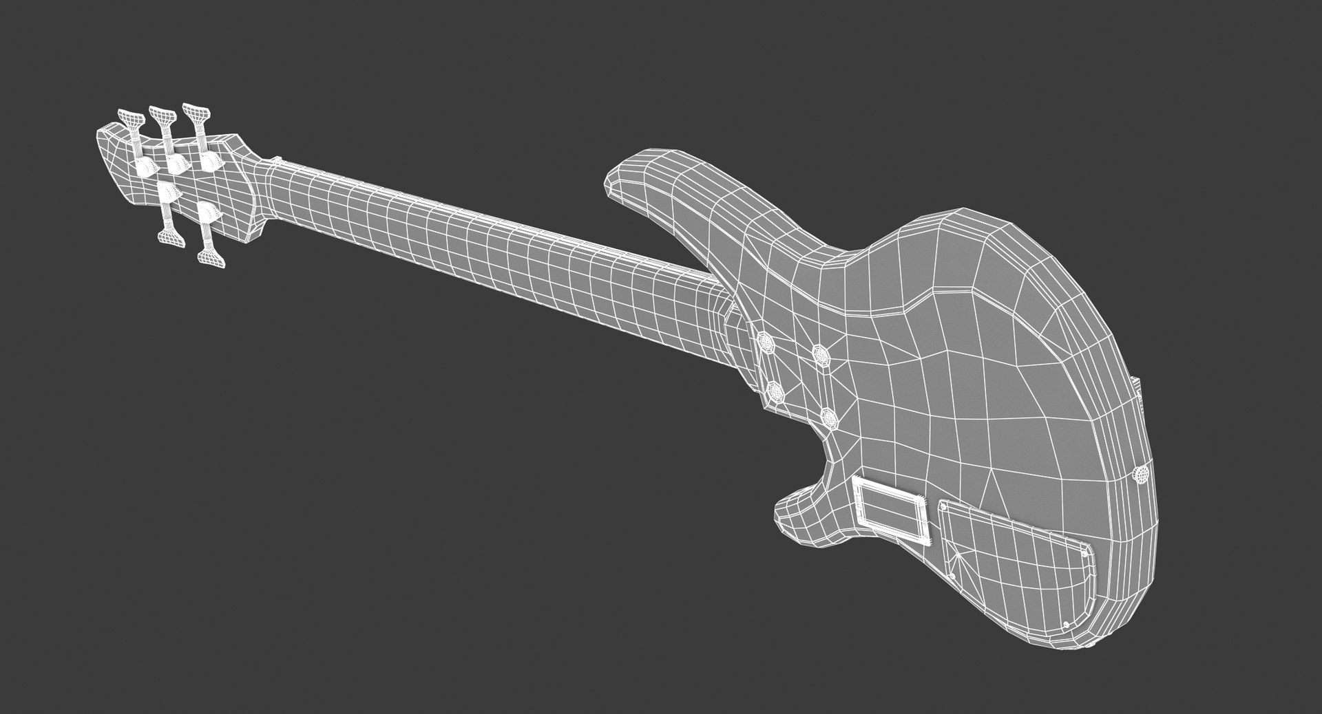 Bass guitar 3D model - TurboSquid 1428047