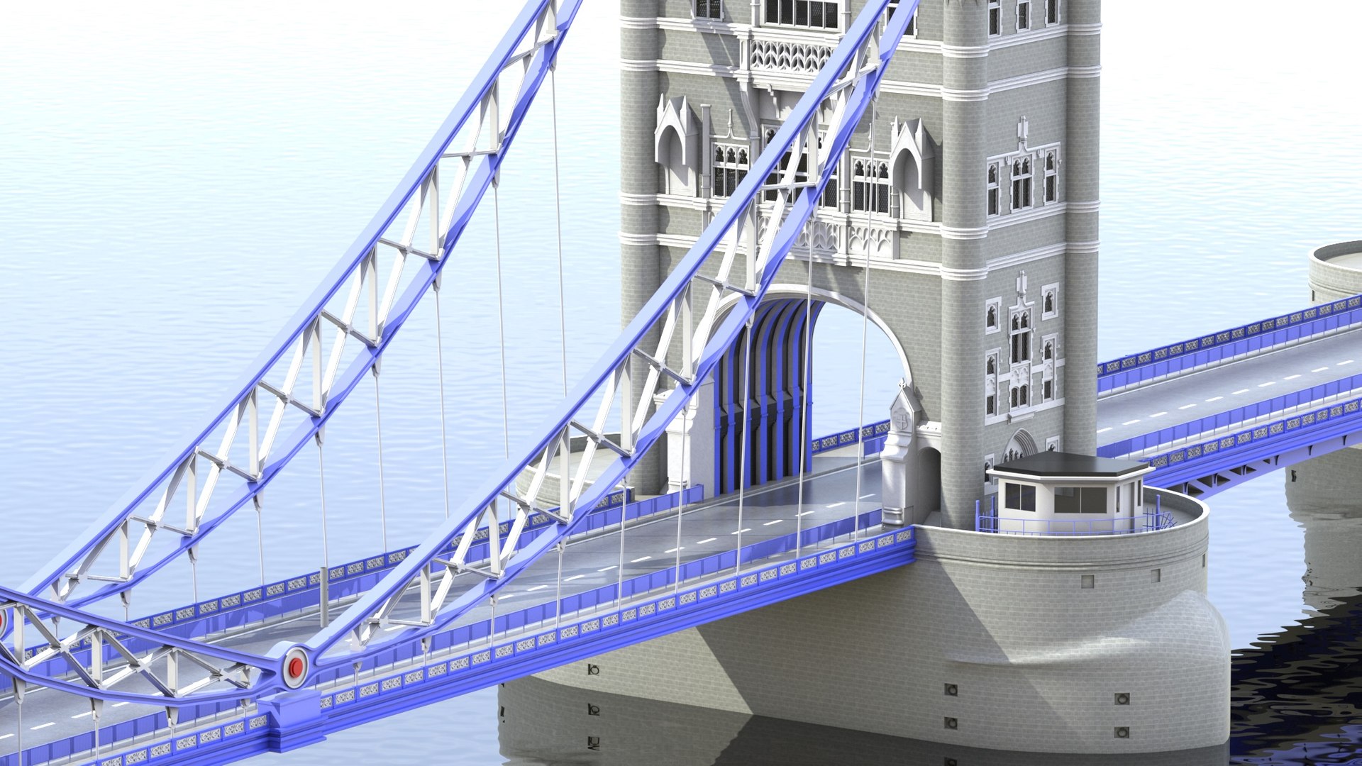 3D tower bridge london - TurboSquid 1516021
