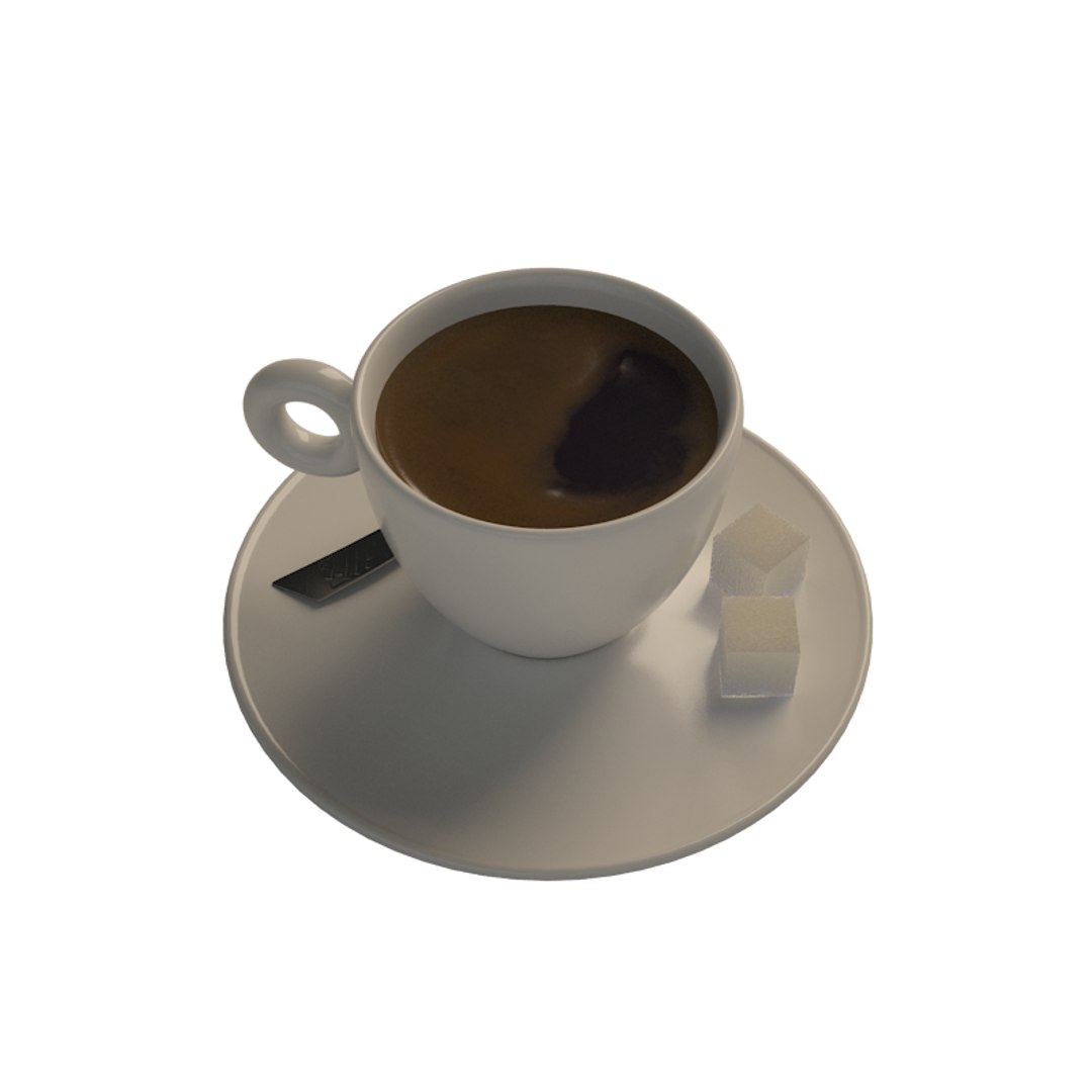 3d Cup Coffee Illy Model