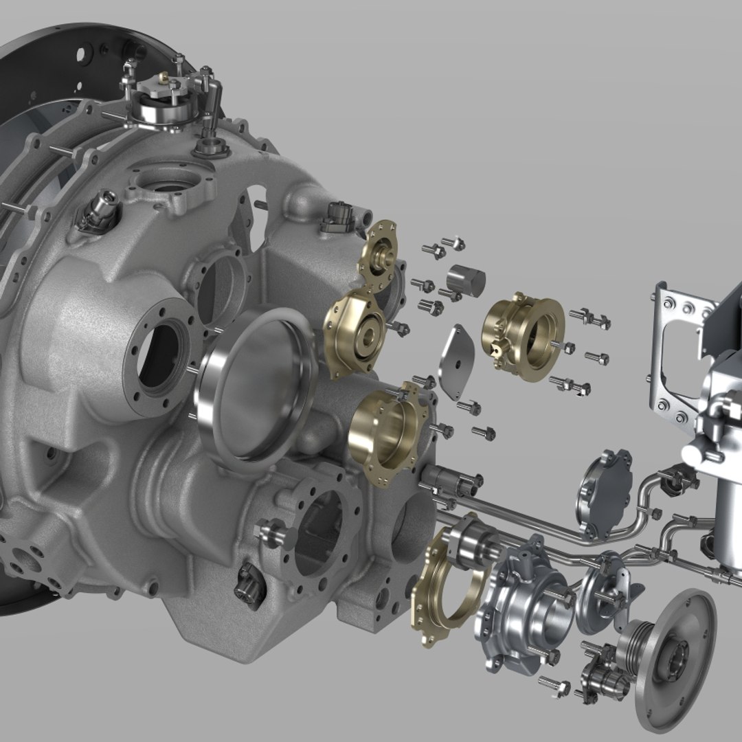 3d turboshaft engine vk-800v model
