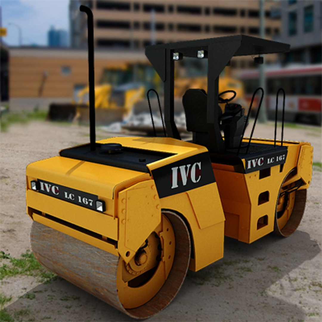 3d asphalt compactor industrial vehicles