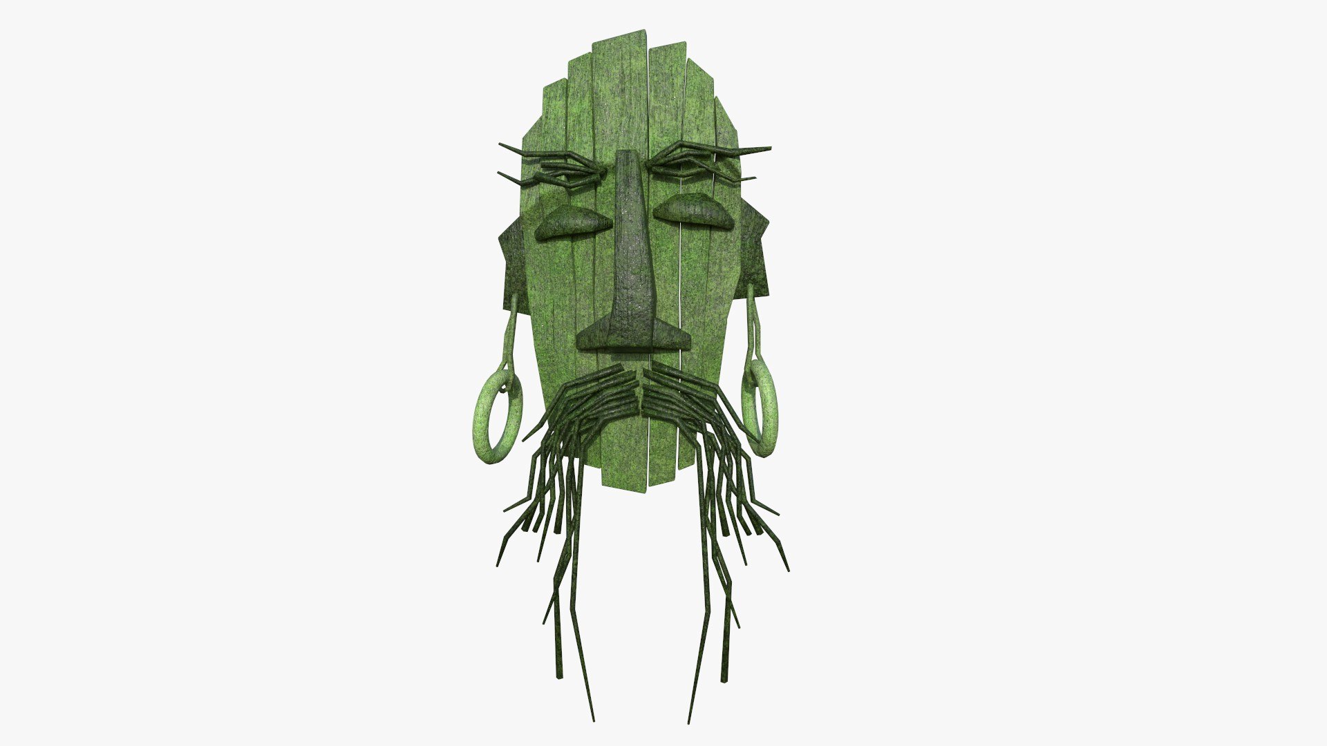 Tribal Mask G09 Full Mud - Costume Character Design Model - TurboSquid ...
