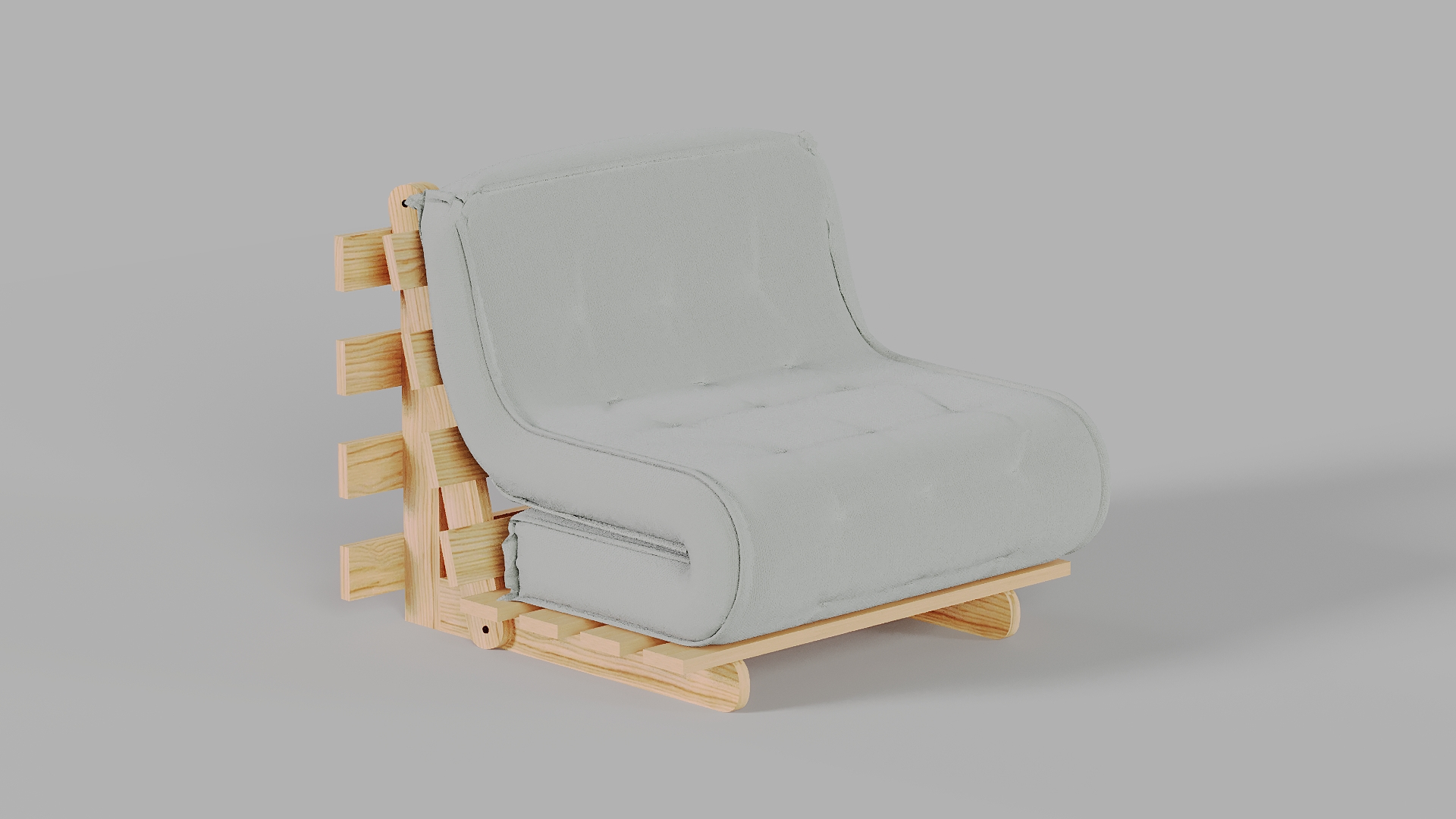 Futon Bed Chair 3D - TurboSquid 2311048