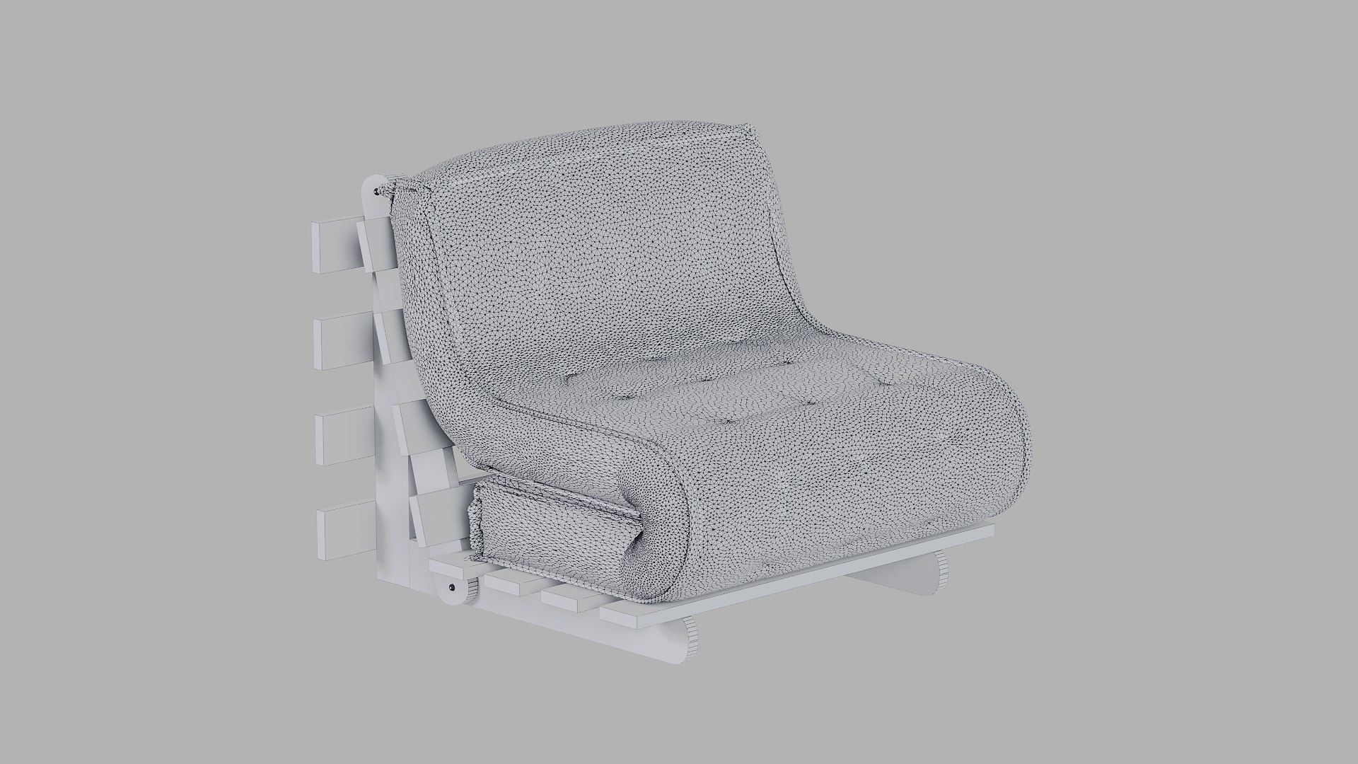 Futon Bed Chair 3D - TurboSquid 2311048