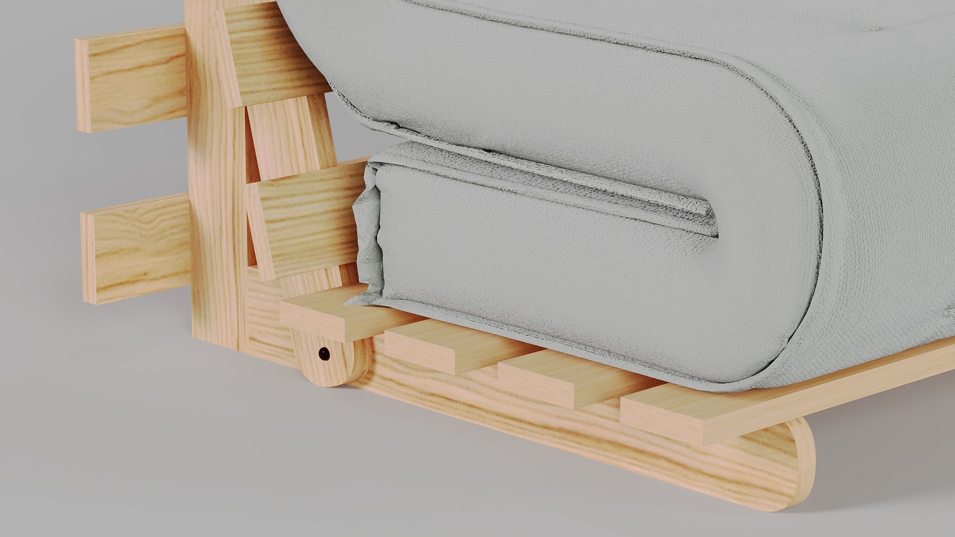 Futon Bed Chair 3D - TurboSquid 2311048