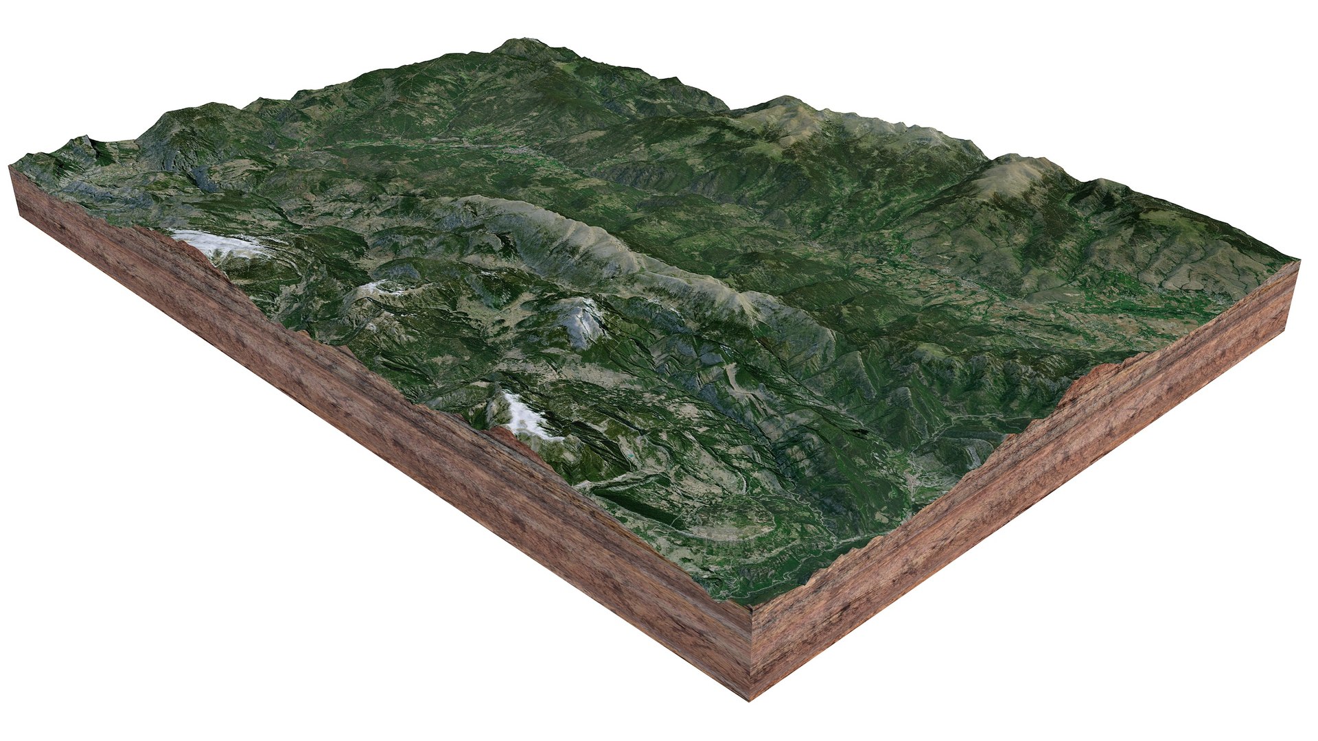 The Pyrenees Mountain Range Europe Model - TurboSquid 2061911