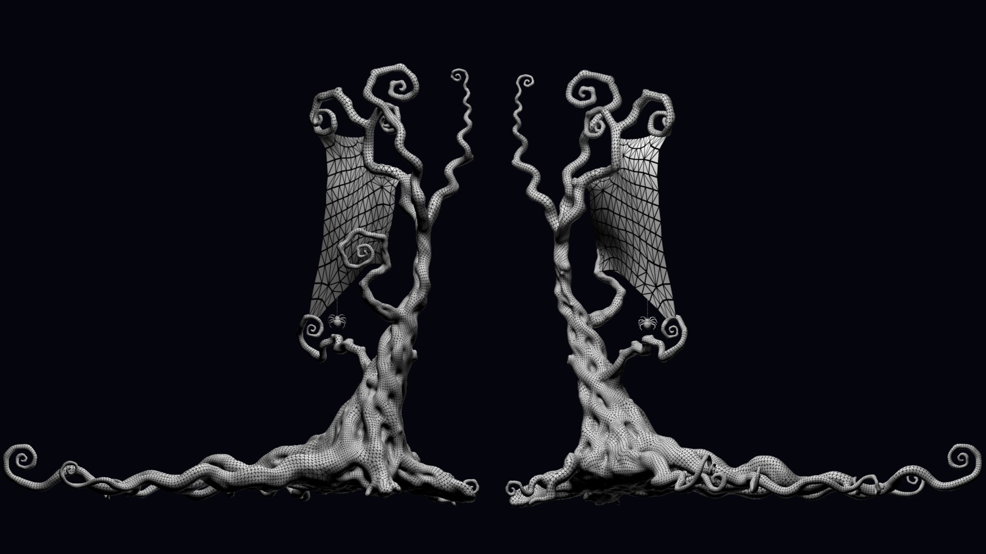 3D Spooky Tree - TurboSquid 1950256