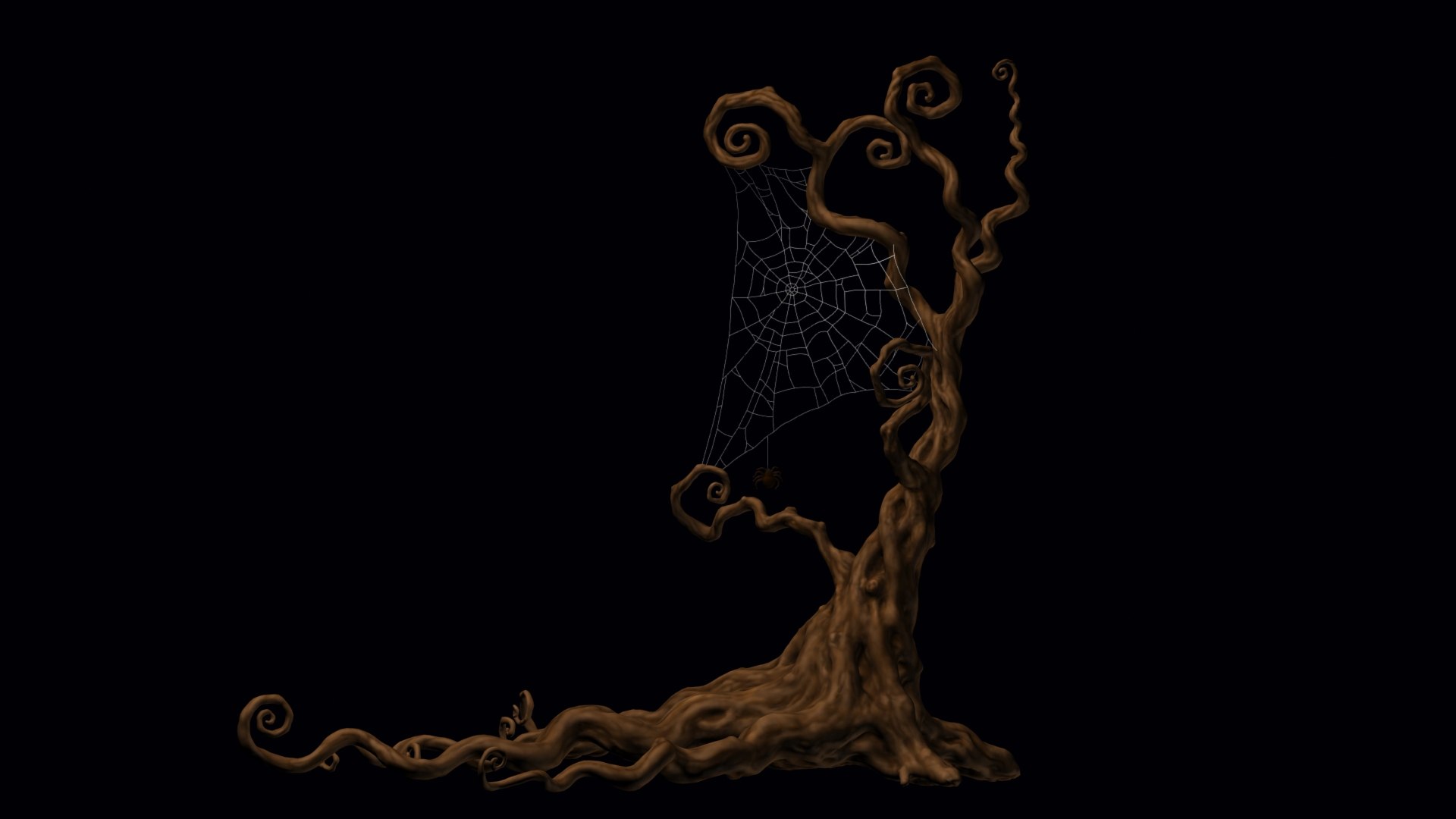 3D Spooky Tree - TurboSquid 1950256