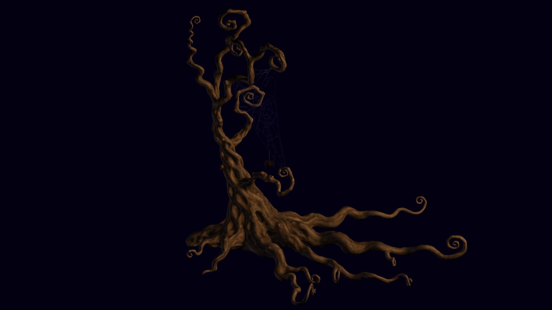 3D Spooky Tree - TurboSquid 1950256