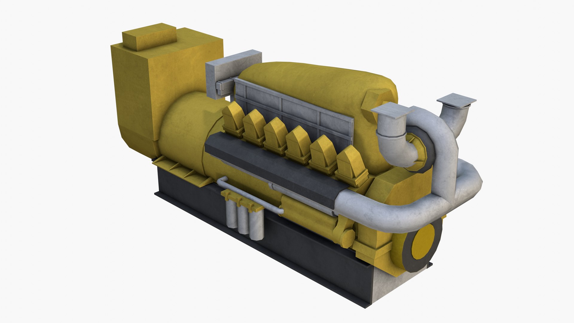 Large Diesel Generator 3D Model - TurboSquid 2003028