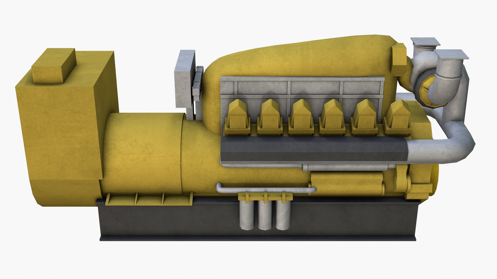 Large Diesel Generator 3D Model - TurboSquid 2003028