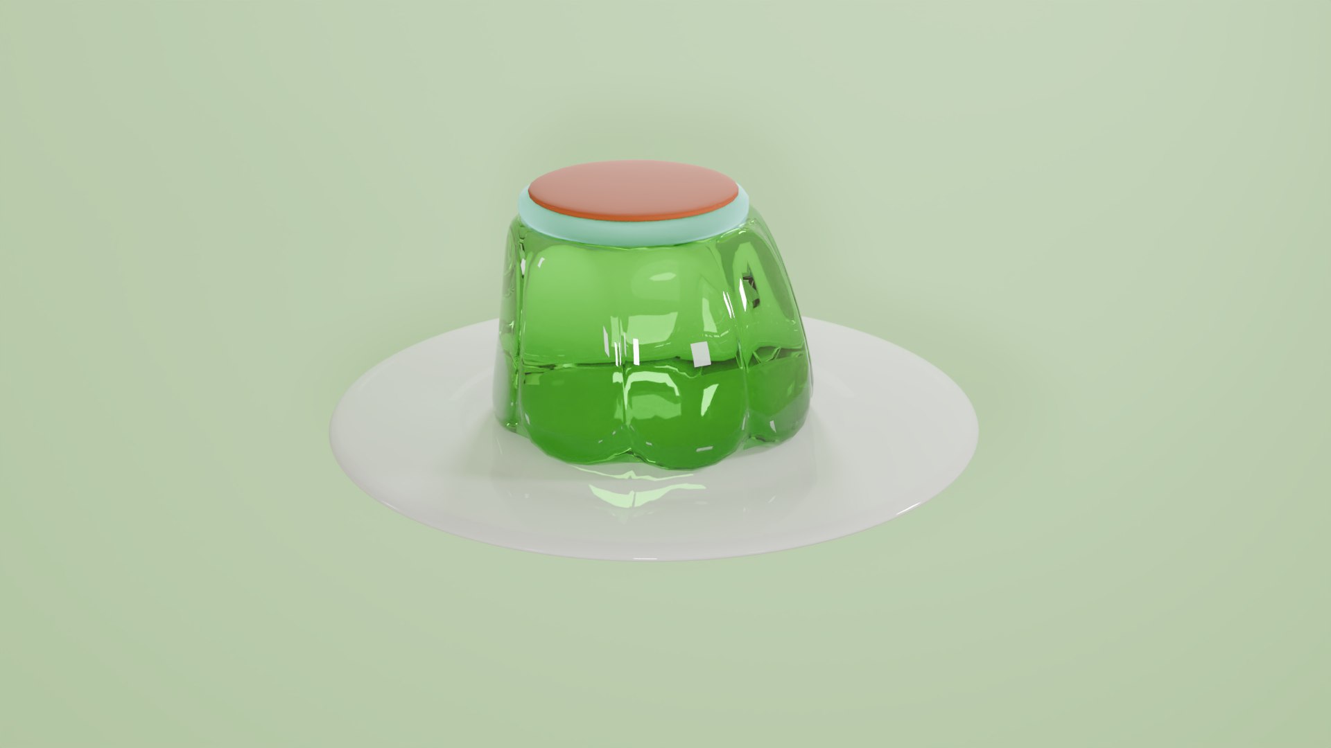 3D Green Gelatin - TurboSquid 2180351