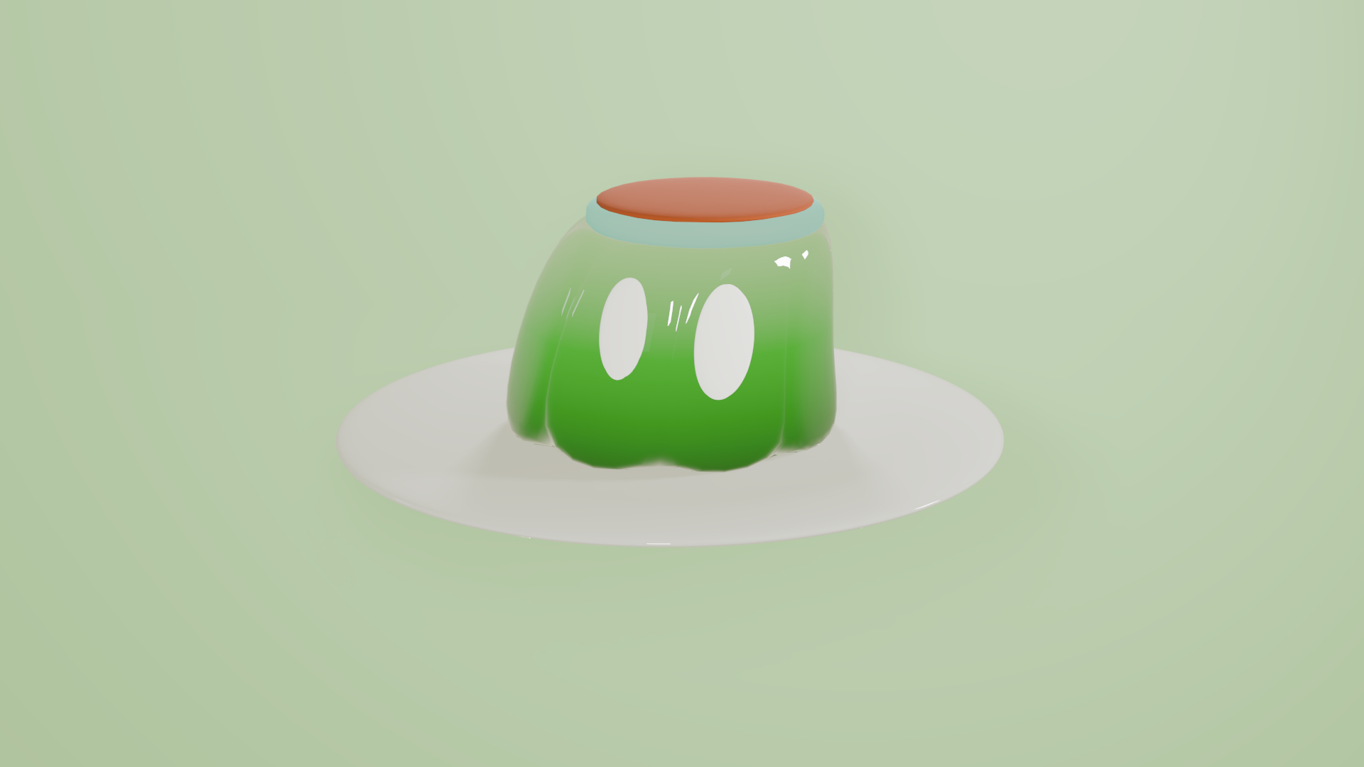 3D Green Gelatin - TurboSquid 2180351