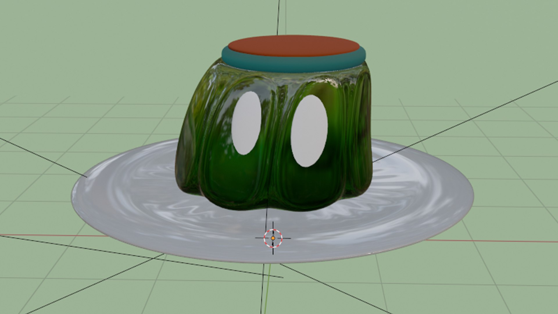 3D Green Gelatin - TurboSquid 2180351