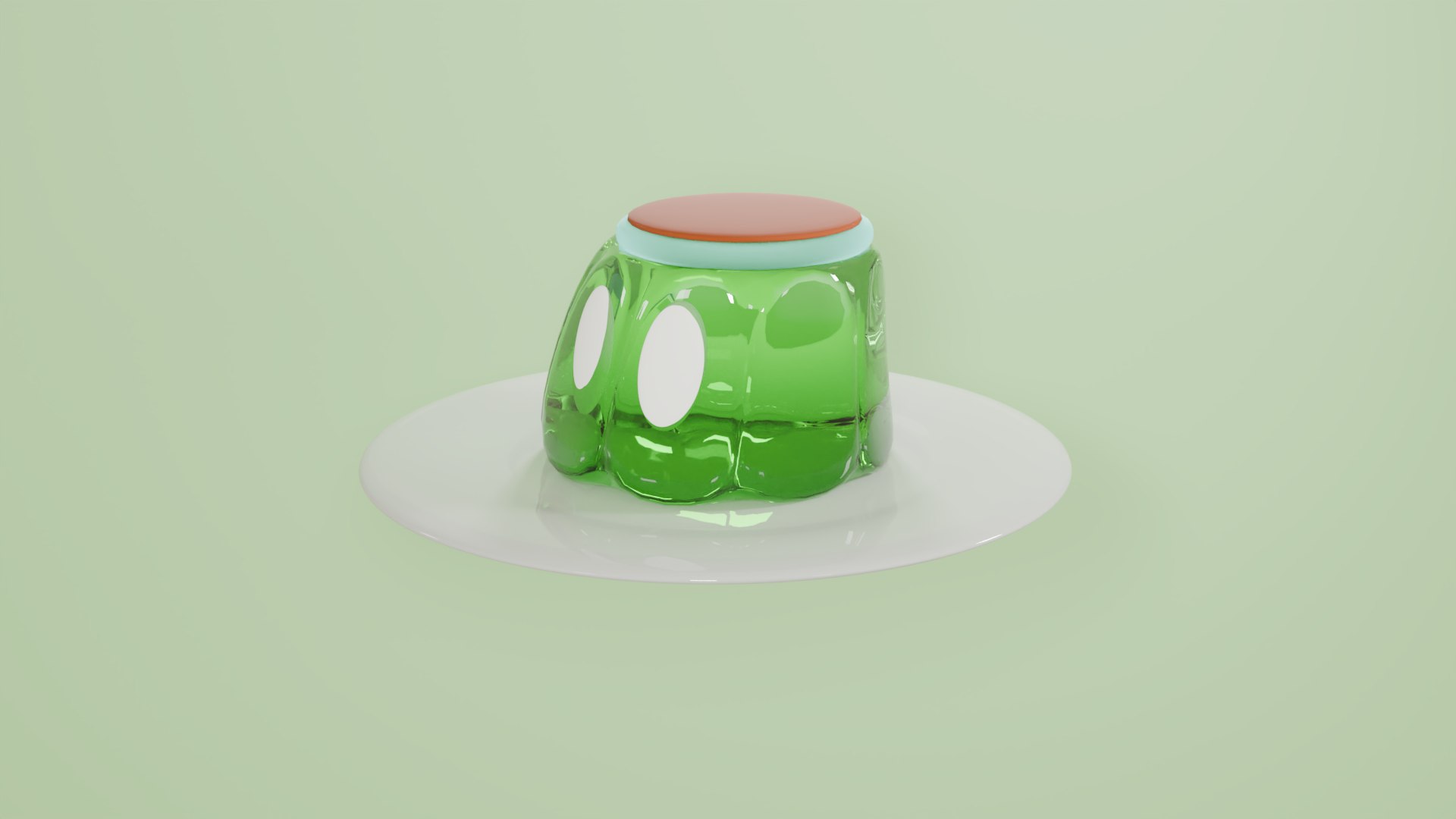 3D Green Gelatin - TurboSquid 2180351