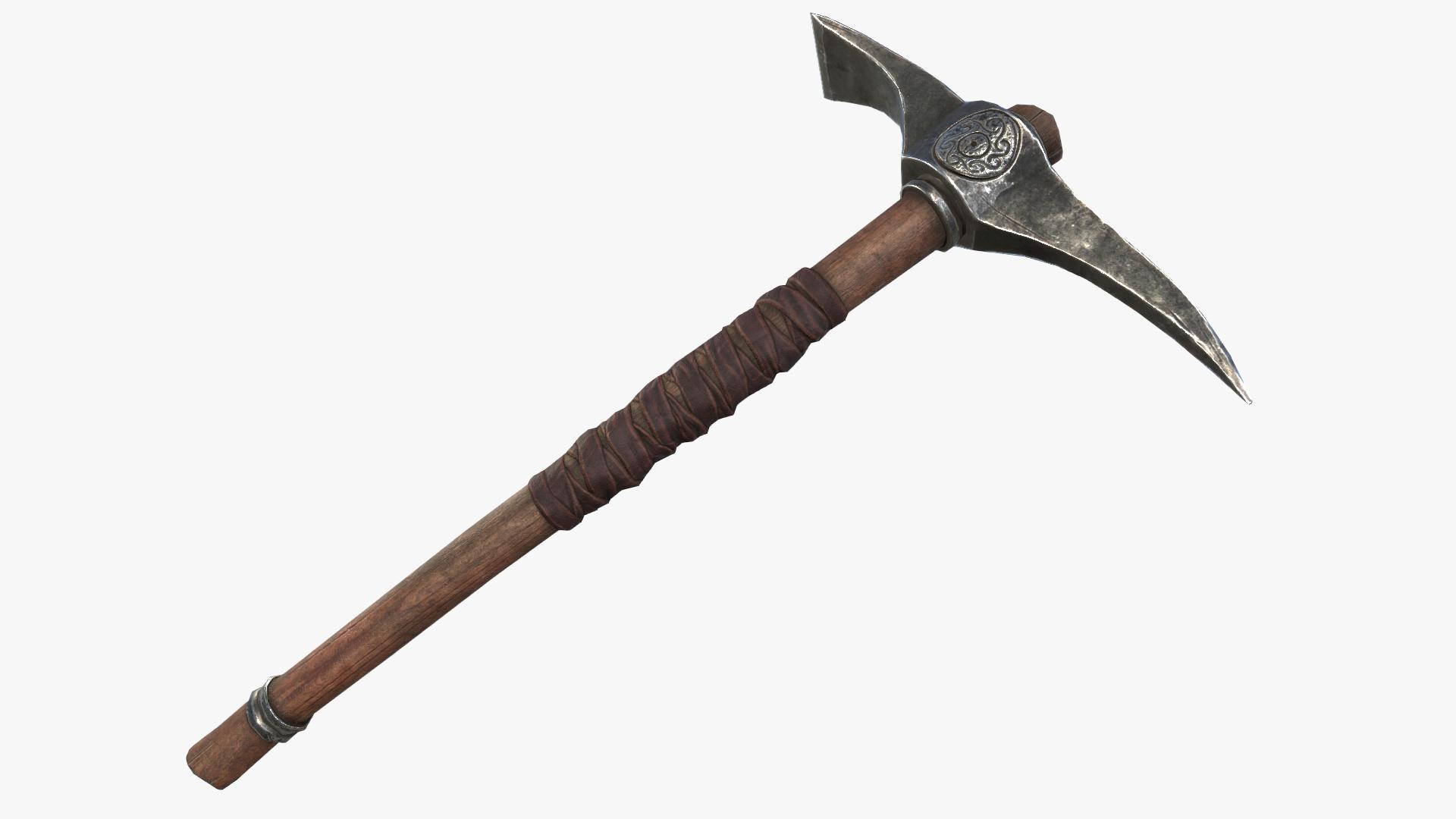 3D Fantasy Axe RPG Pickaxe Mattock Double Axe Great Axe Battle Axe ...