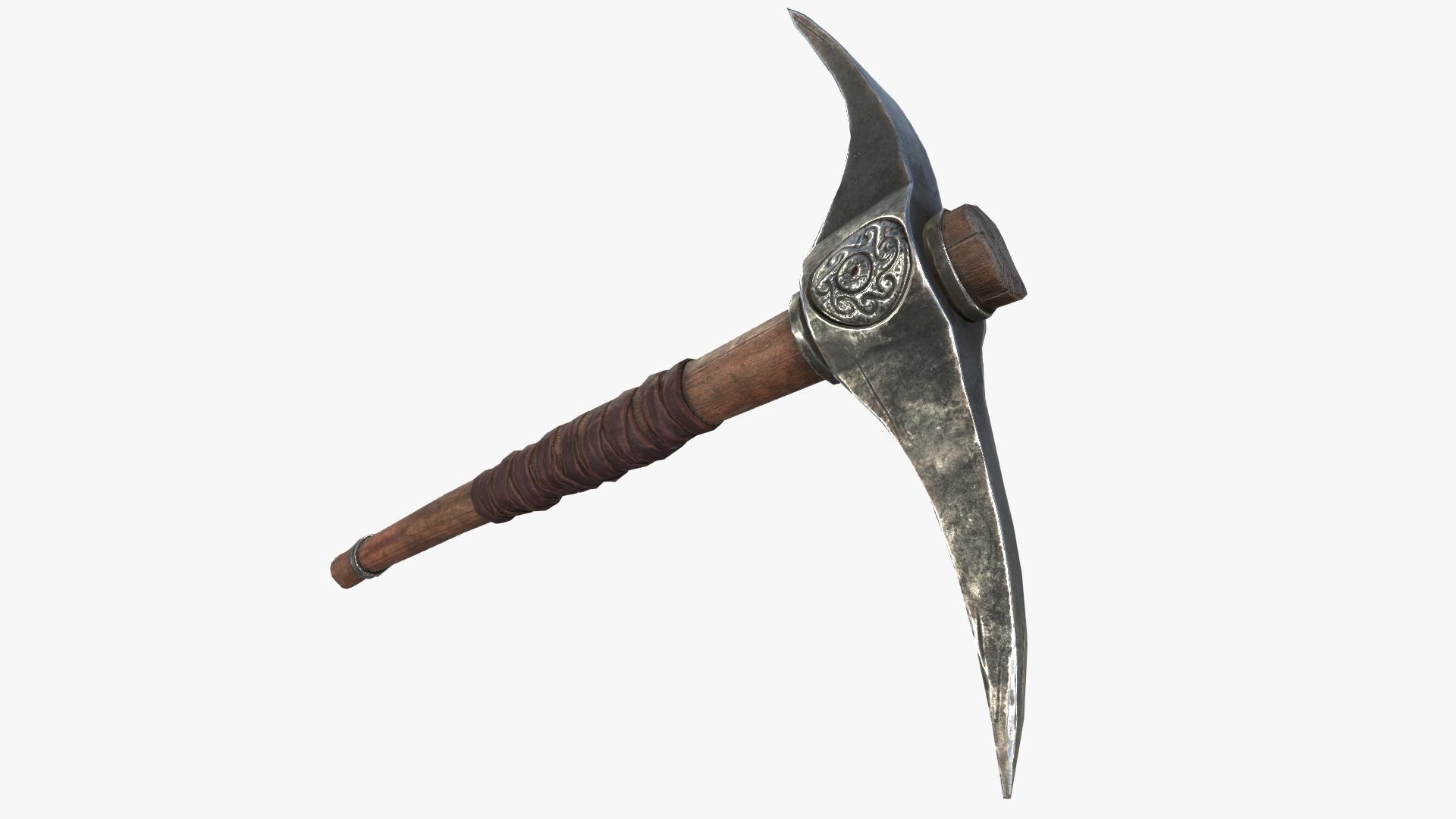 3D Fantasy Axe RPG Pickaxe Mattock Double Axe Great Axe Battle Axe ...