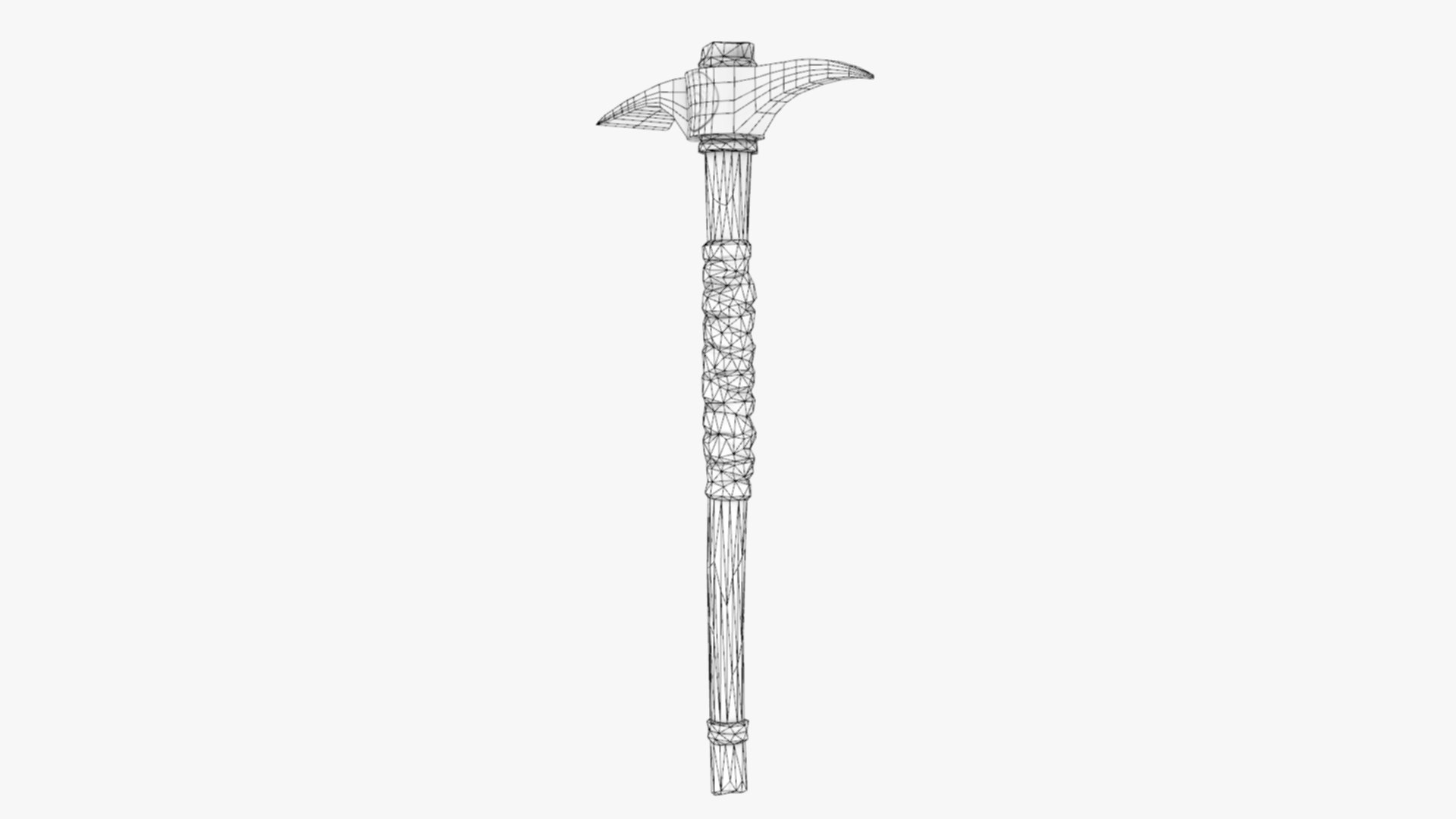 3D Fantasy Axe RPG Pickaxe Mattock Double Axe Great Axe Battle Axe ...