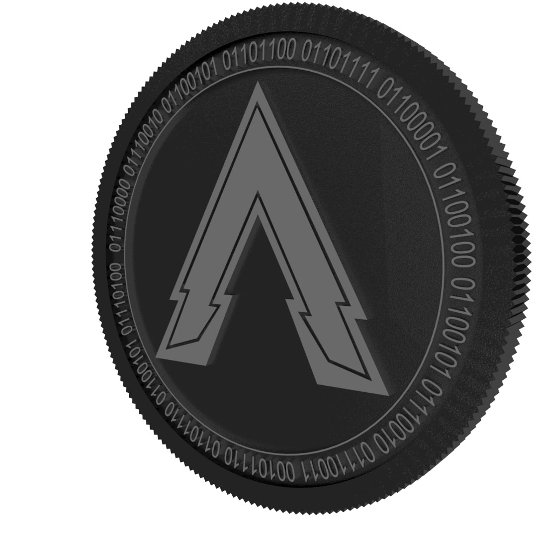 Aced Black Coin 3D Model - TurboSquid 1593437