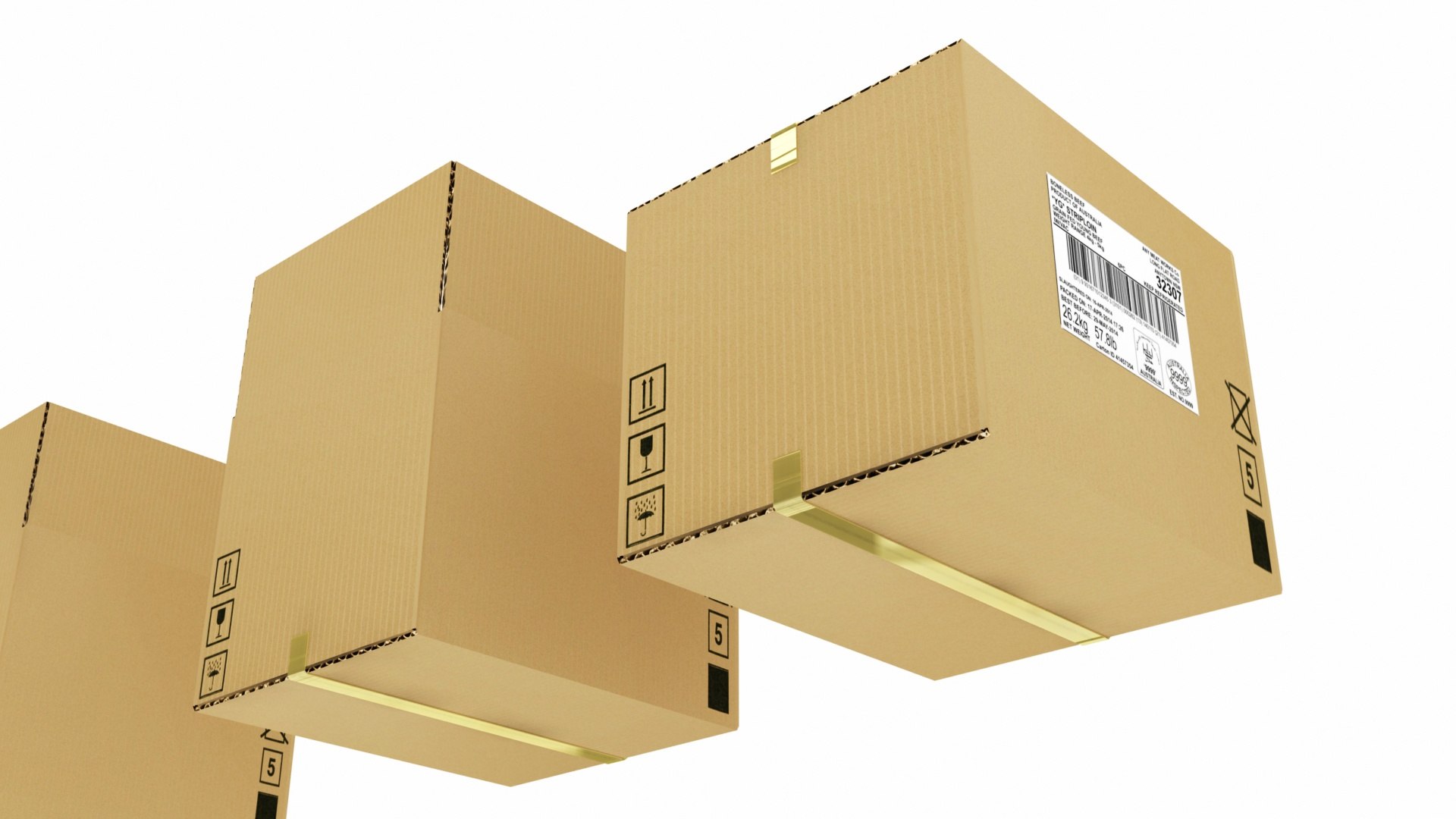 3D Cardboard Packing Steps - TurboSquid 1538831