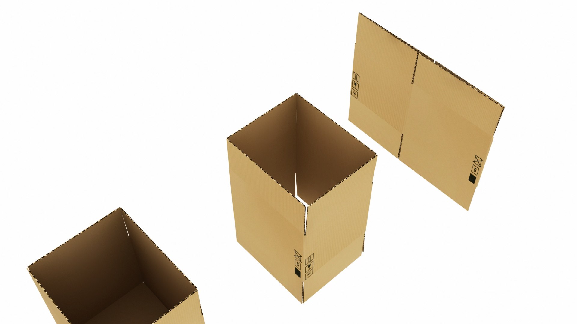 3D Cardboard Packing Steps - TurboSquid 1538831