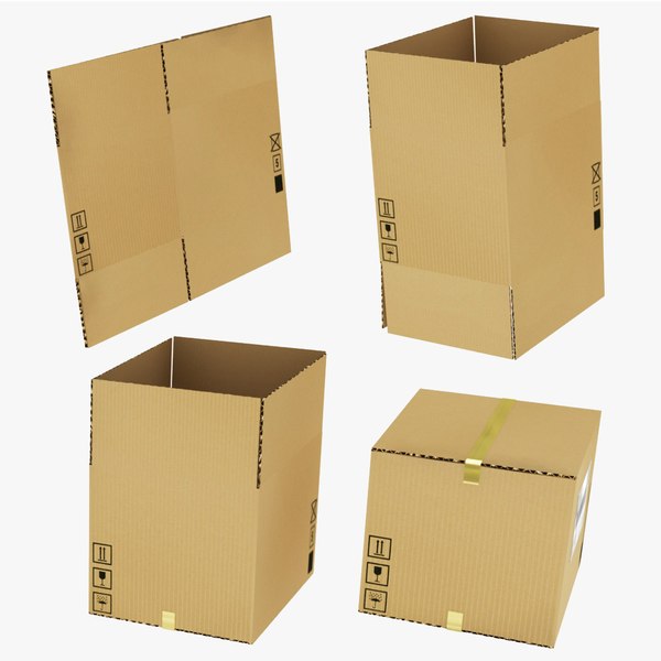 3D cardboard packing steps - TurboSquid 1538831