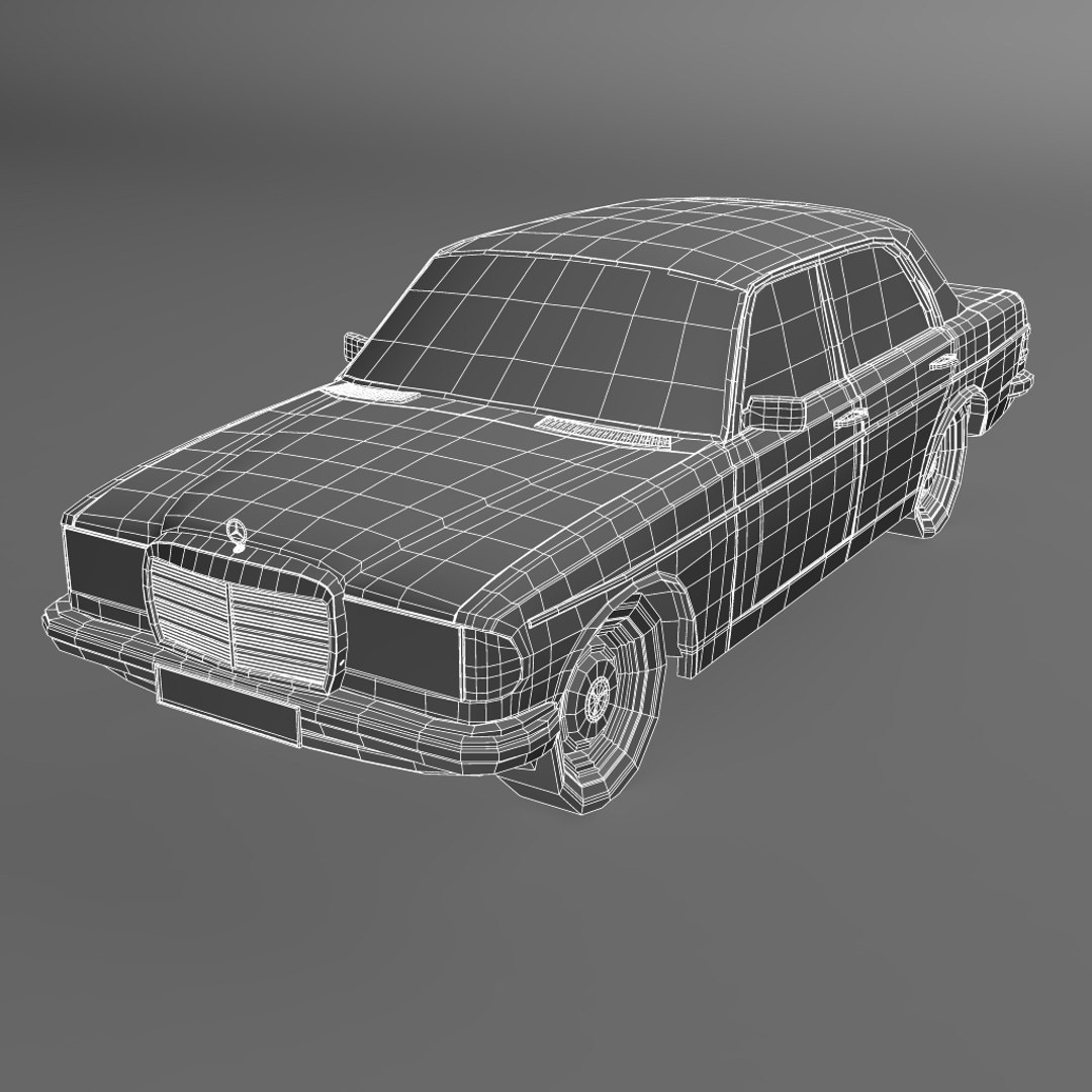 3d model mercedes-benz 123-series