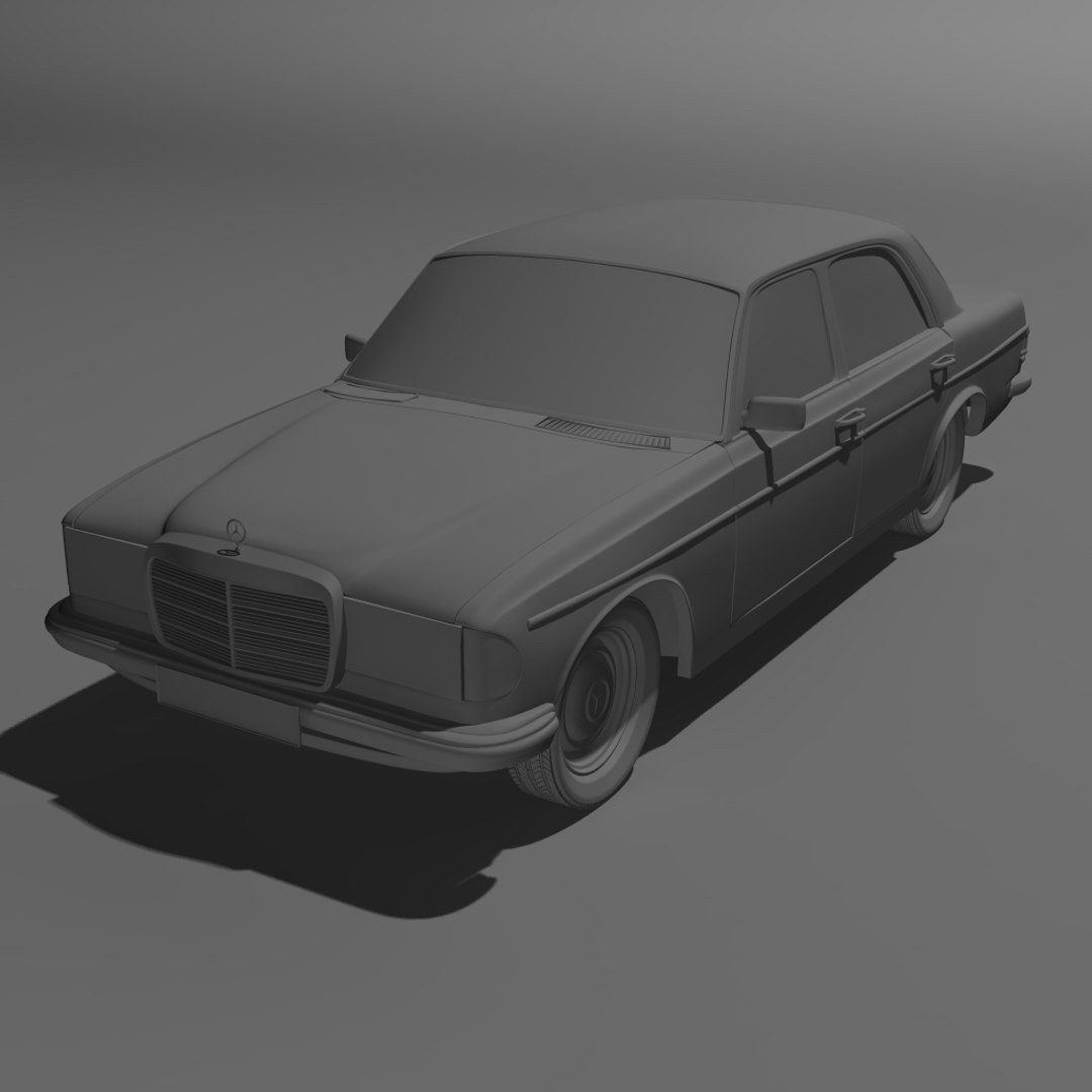 3d model mercedes-benz 123-series