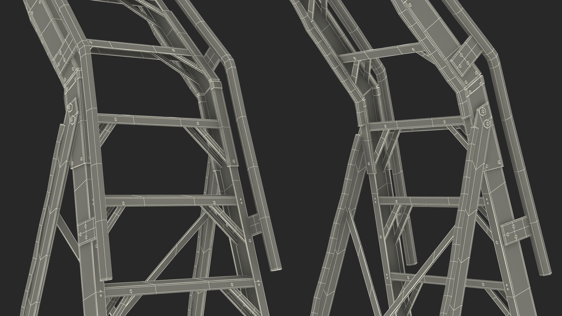 3D Aircraft Repair Ladder 9 Ft model - TurboSquid 2133344