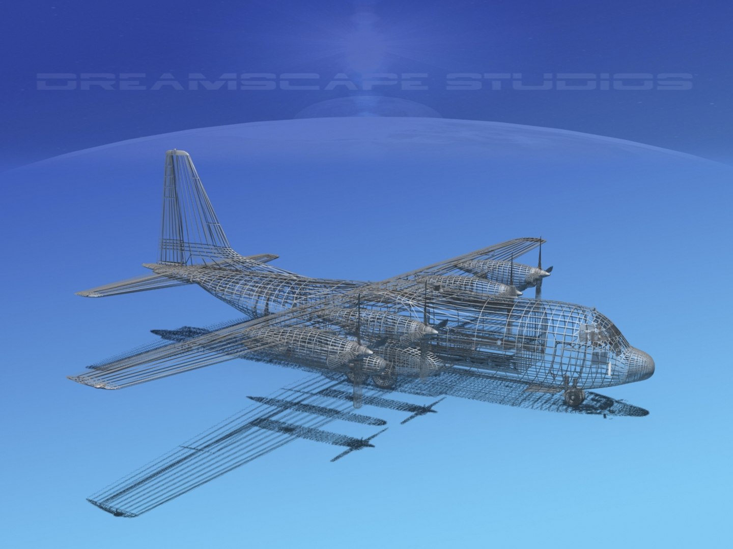 3d Cargo Lockheed C-130 Hercules Air