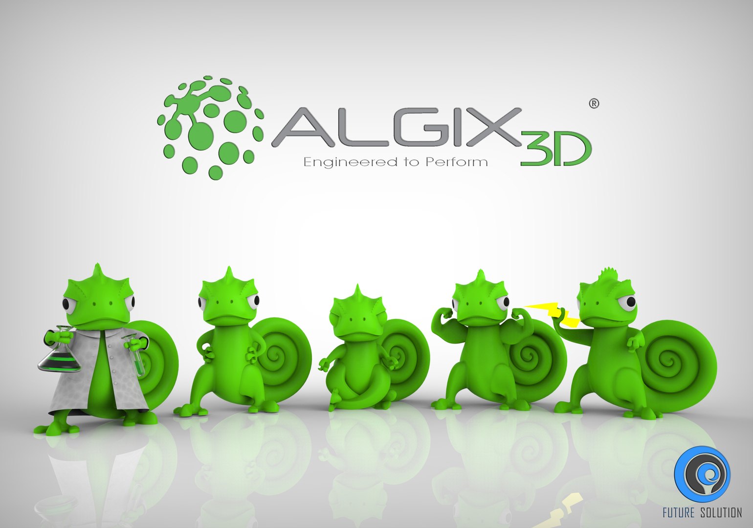 3D Charlie Print Chameleon Professions - TurboSquid 1362424