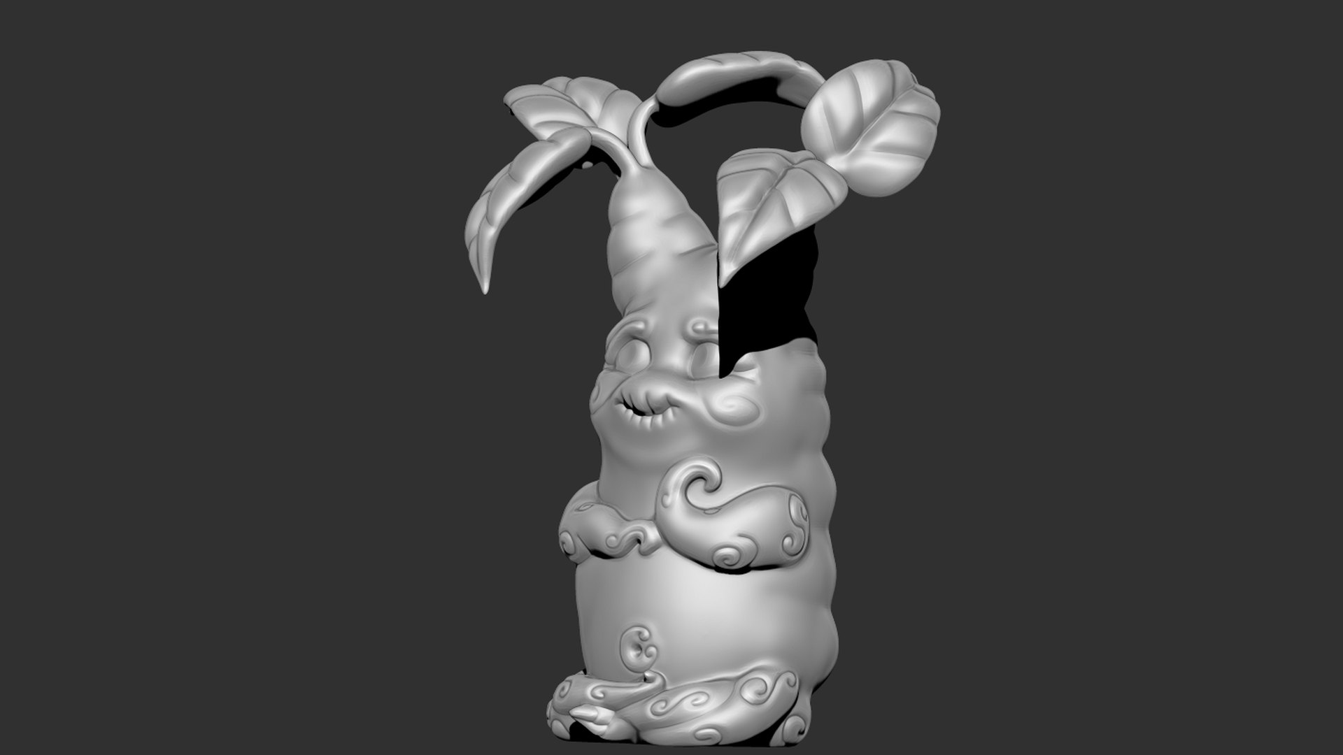 3D Cute Mandrake Var 3 3D Print Model - TurboSquid 1829261