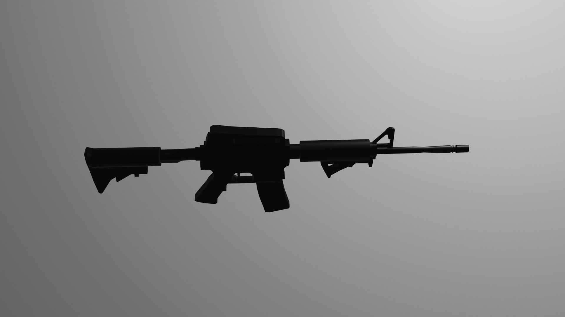M4a1 Low Poly 3D Model - TurboSquid 2165352