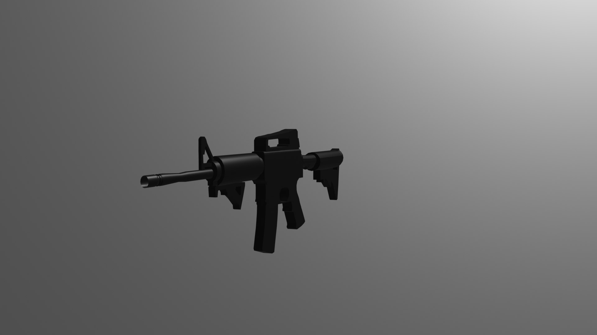 M4a1 Low Poly 3D Model - TurboSquid 2165352