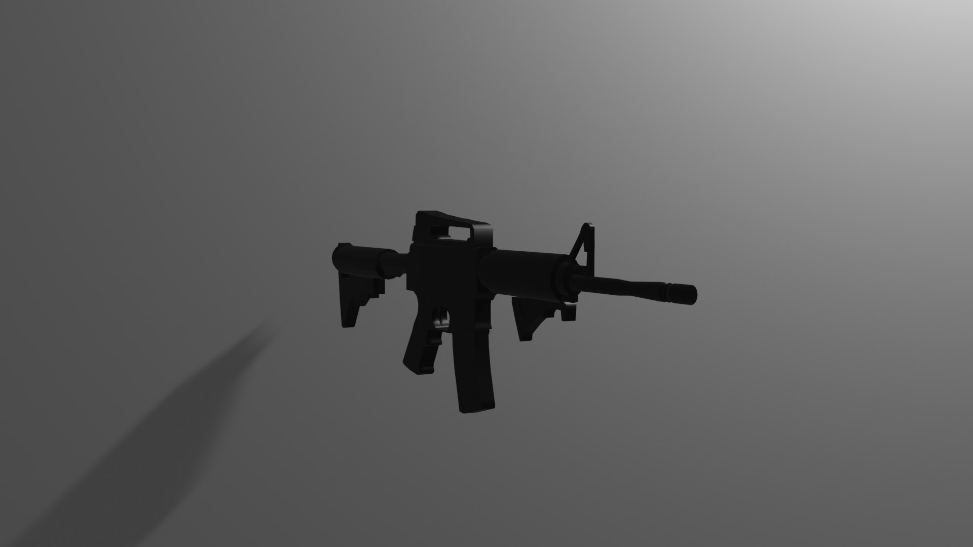 M4a1 Low Poly 3D Model - TurboSquid 2165352