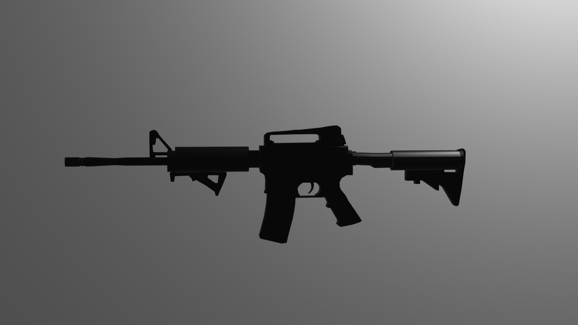 M4a1 Low Poly 3D Model - TurboSquid 2165352
