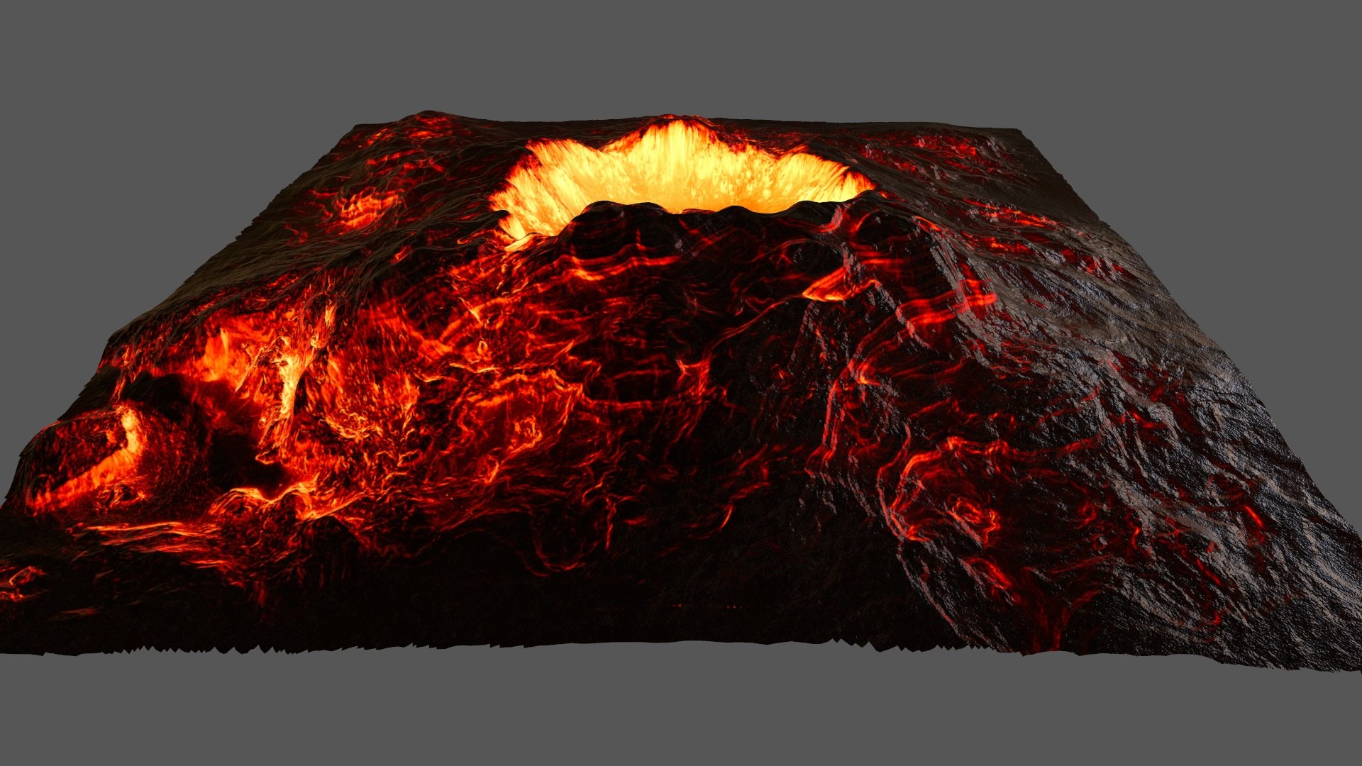Volcano 3D - TurboSquid 1149447