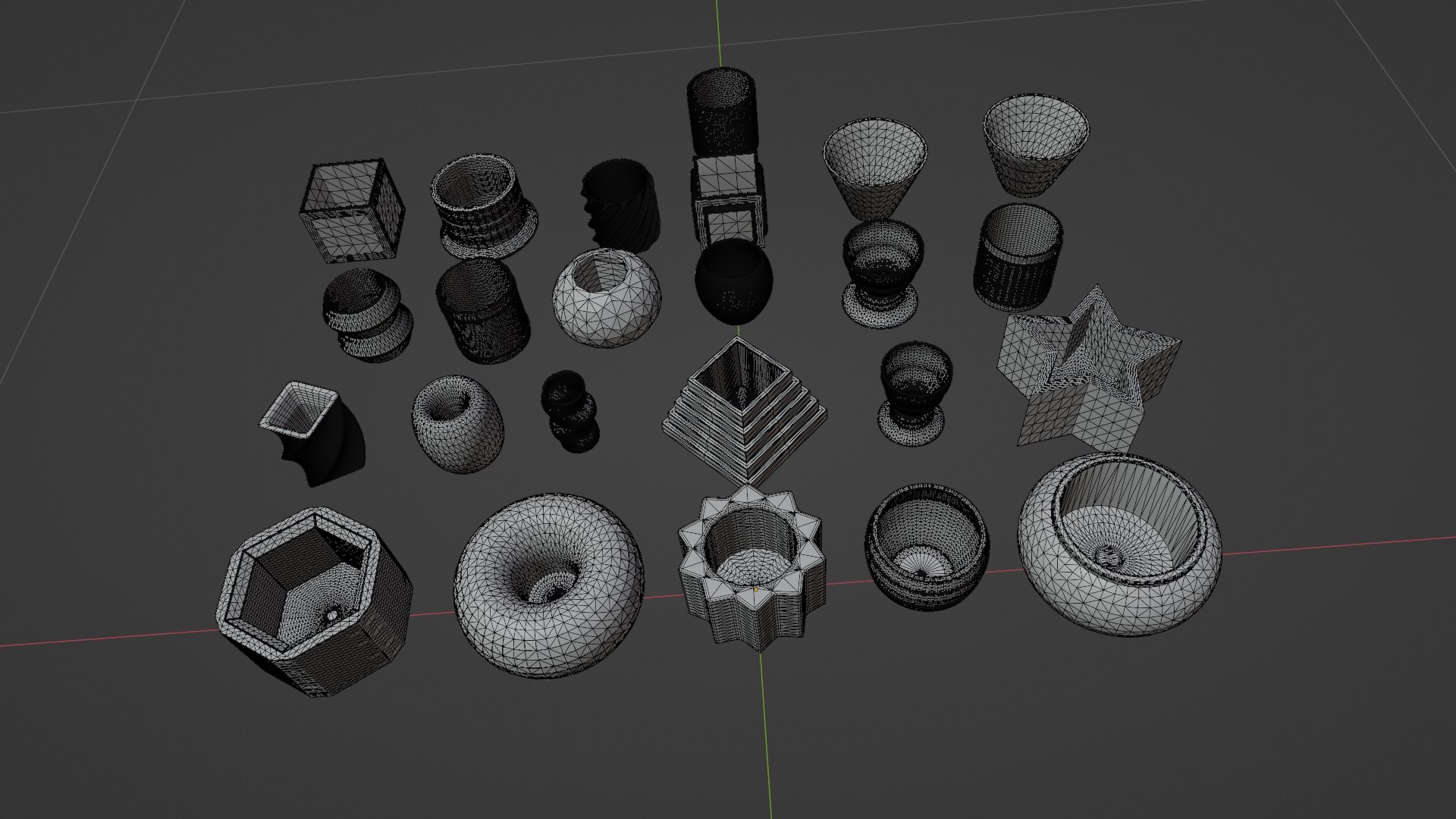 Stl Pot Collection 3D - TurboSquid 2106563