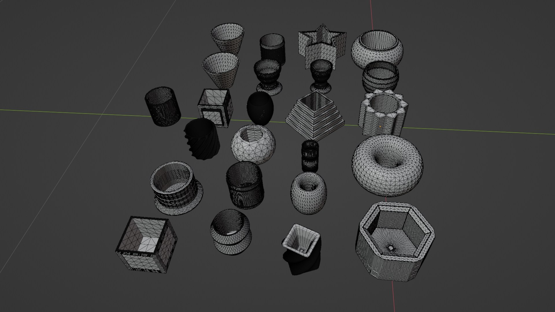 Stl Pot Collection 3D - TurboSquid 2106563