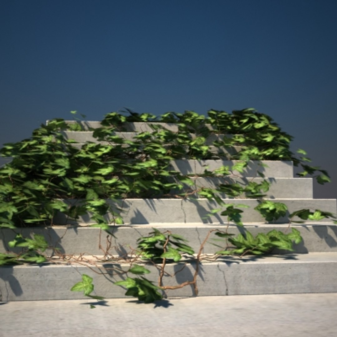 stairs ivy 3d max